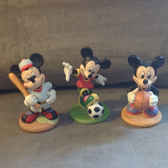 Disney | Accents | Mickey Mouse Sports Figurines Set | Poshmark